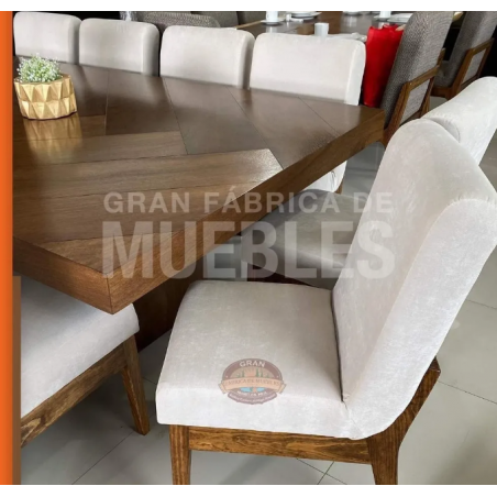 Comedor Rectangular 12 Sillas Diamante